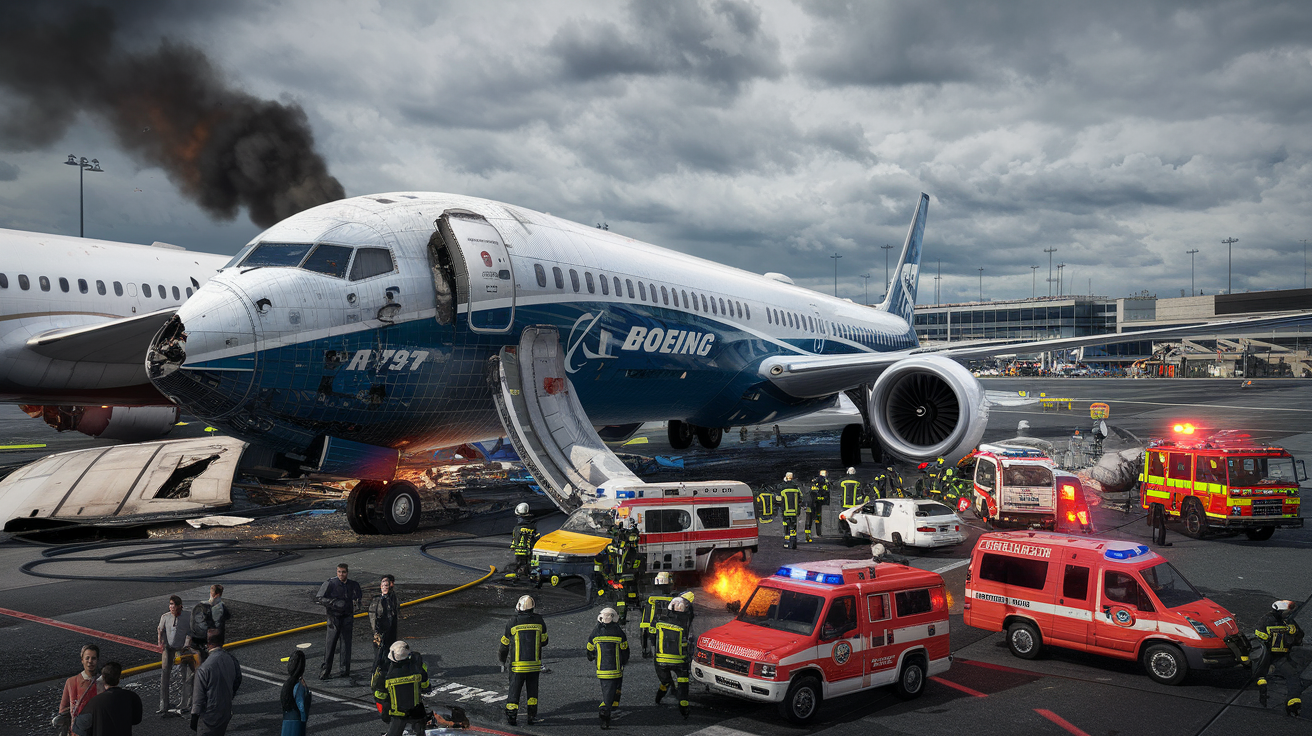 Seattle ground collision: a 737 and a 787 collide
