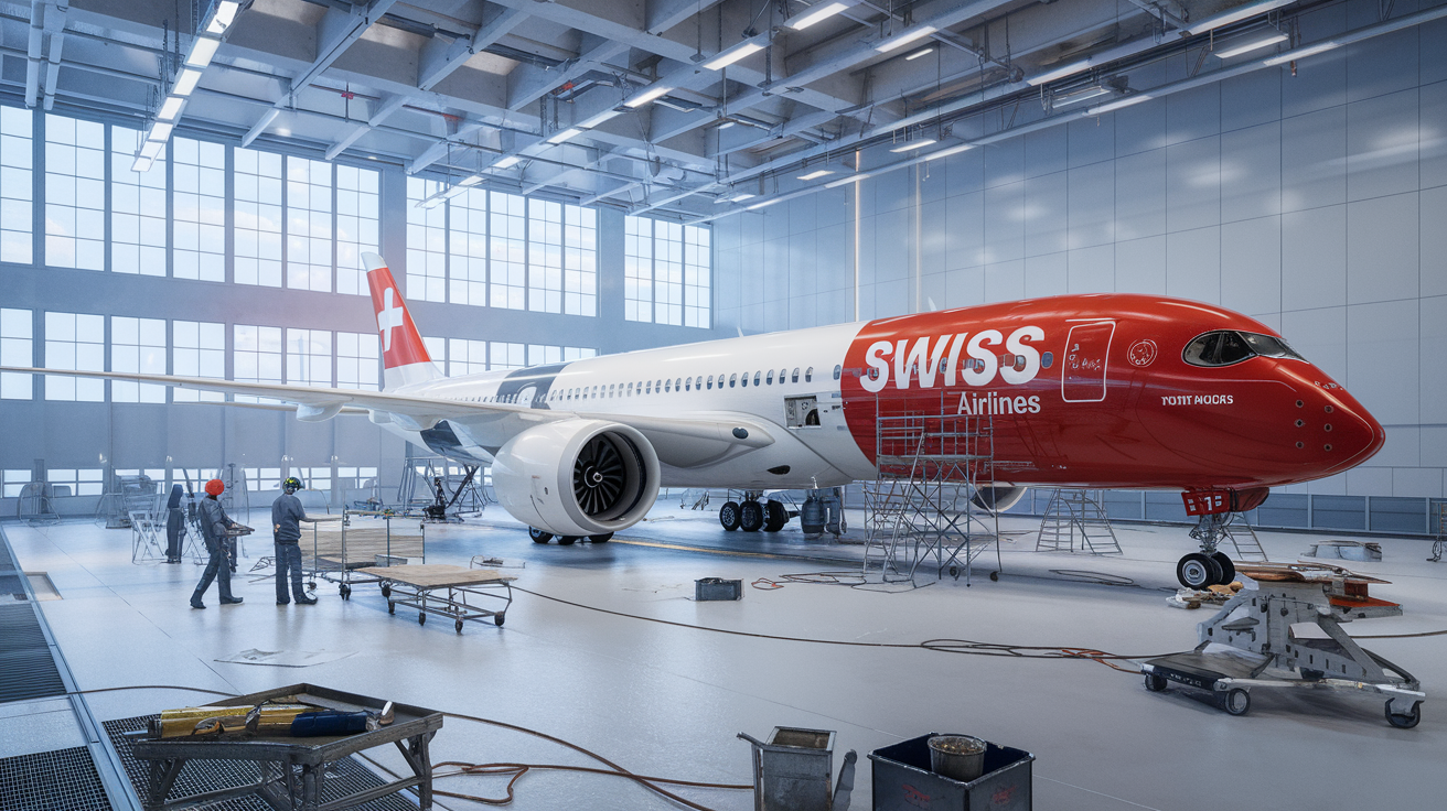 Le premier Airbus A350-900 de SWISS se refait une beauté