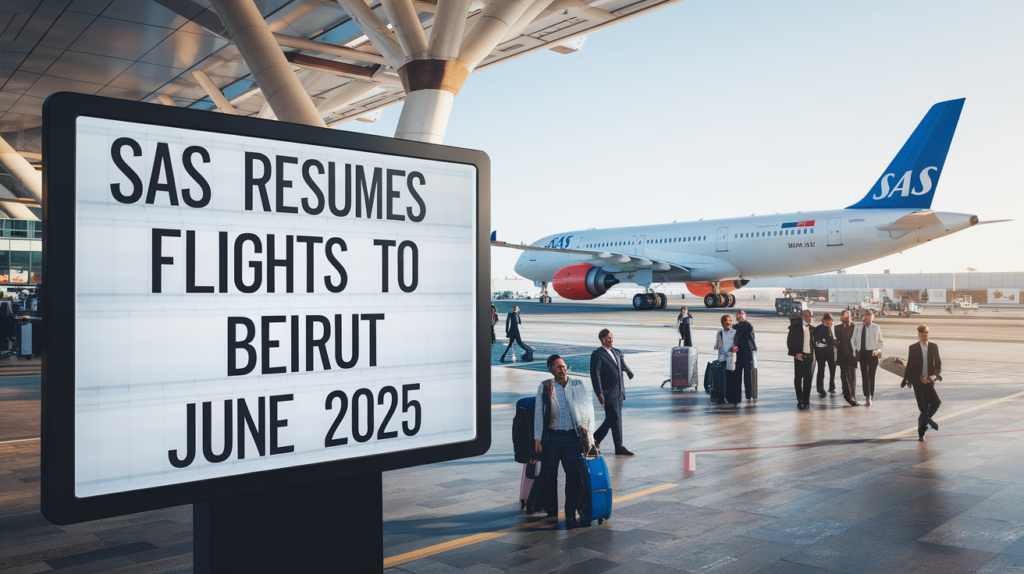SAS relance ses vols vers Beyrouth en juin 2025