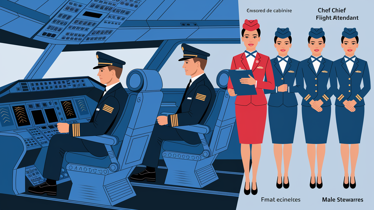 À la découverte des rôles à bord : pilote, co-pilote, chef de cabine ...